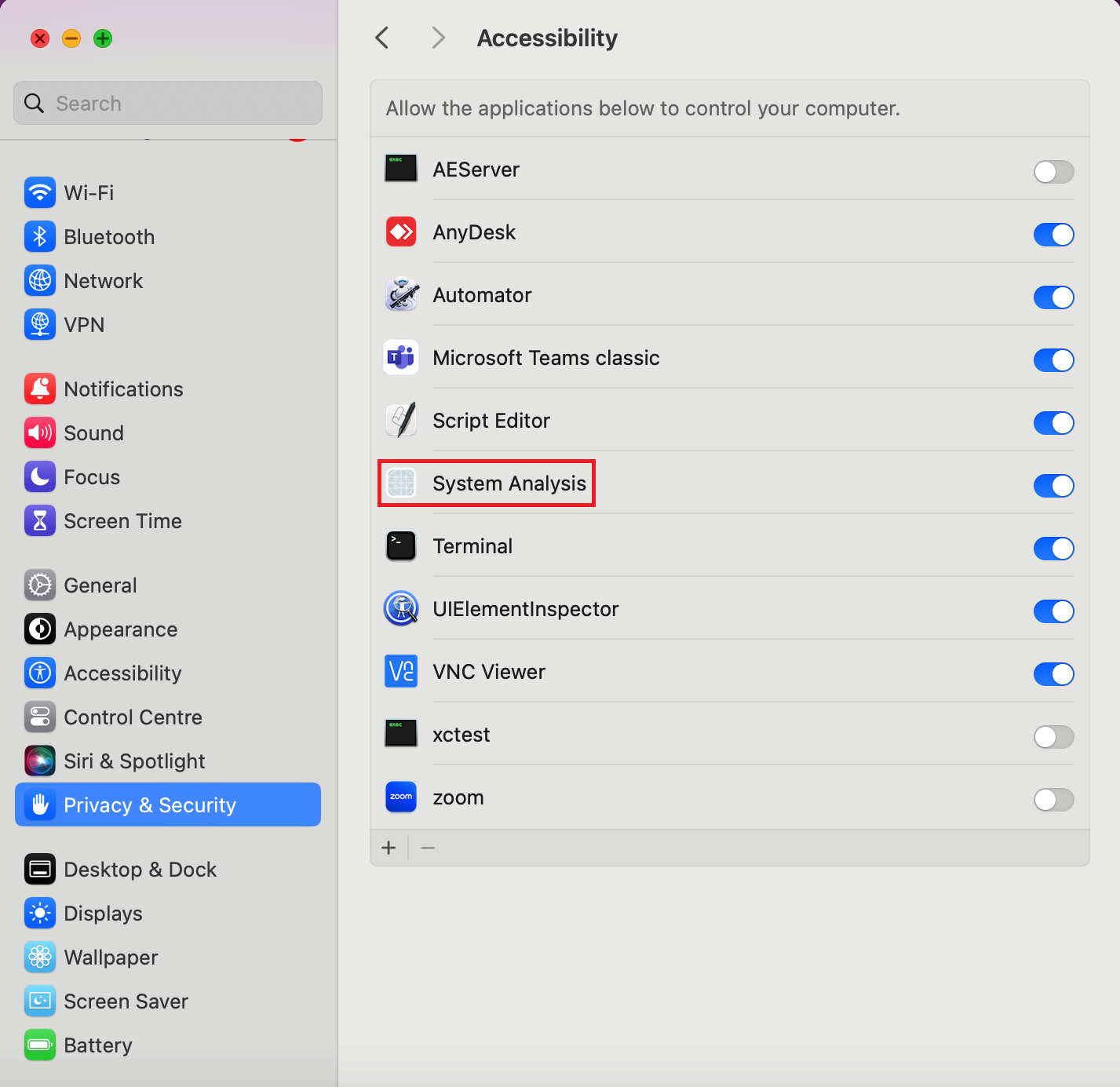macOS Hidden Clients