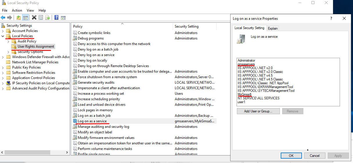 Using a gMSA (or sMSA) Account for the MS SQL Server Database Connection to the Application Server