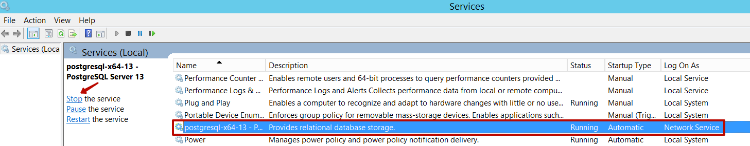 Moving the PostgreSQL Database to Another Computer