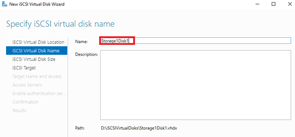 Stage 1. Creating and Configuring iSCSI Virtual Disks
