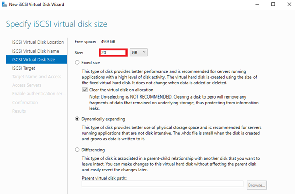Stage 1 Creating And Configuring Iscsi Virtual Disks
