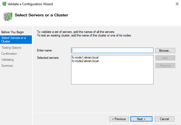 Stage 2. Deploying a Failover Cluster Using the Microsoft Failover ...