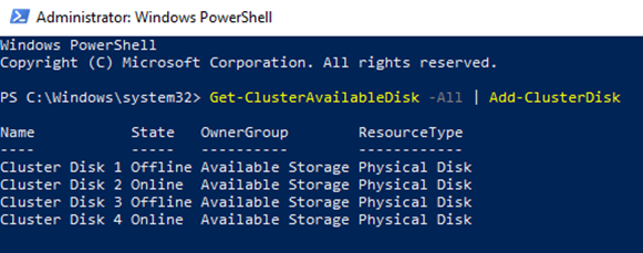 Stage 3. Adding Storage to the Failover Cluster and Configuring the ...