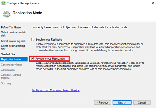 Stage 4. Configuring Storage Replication