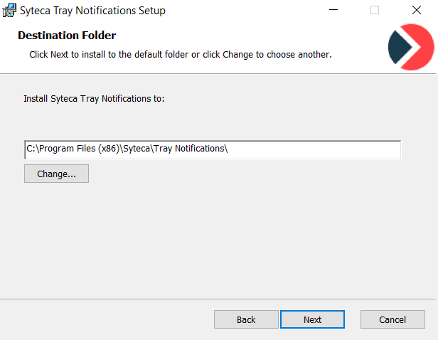 Installing the Syteca Tray Notifications Application